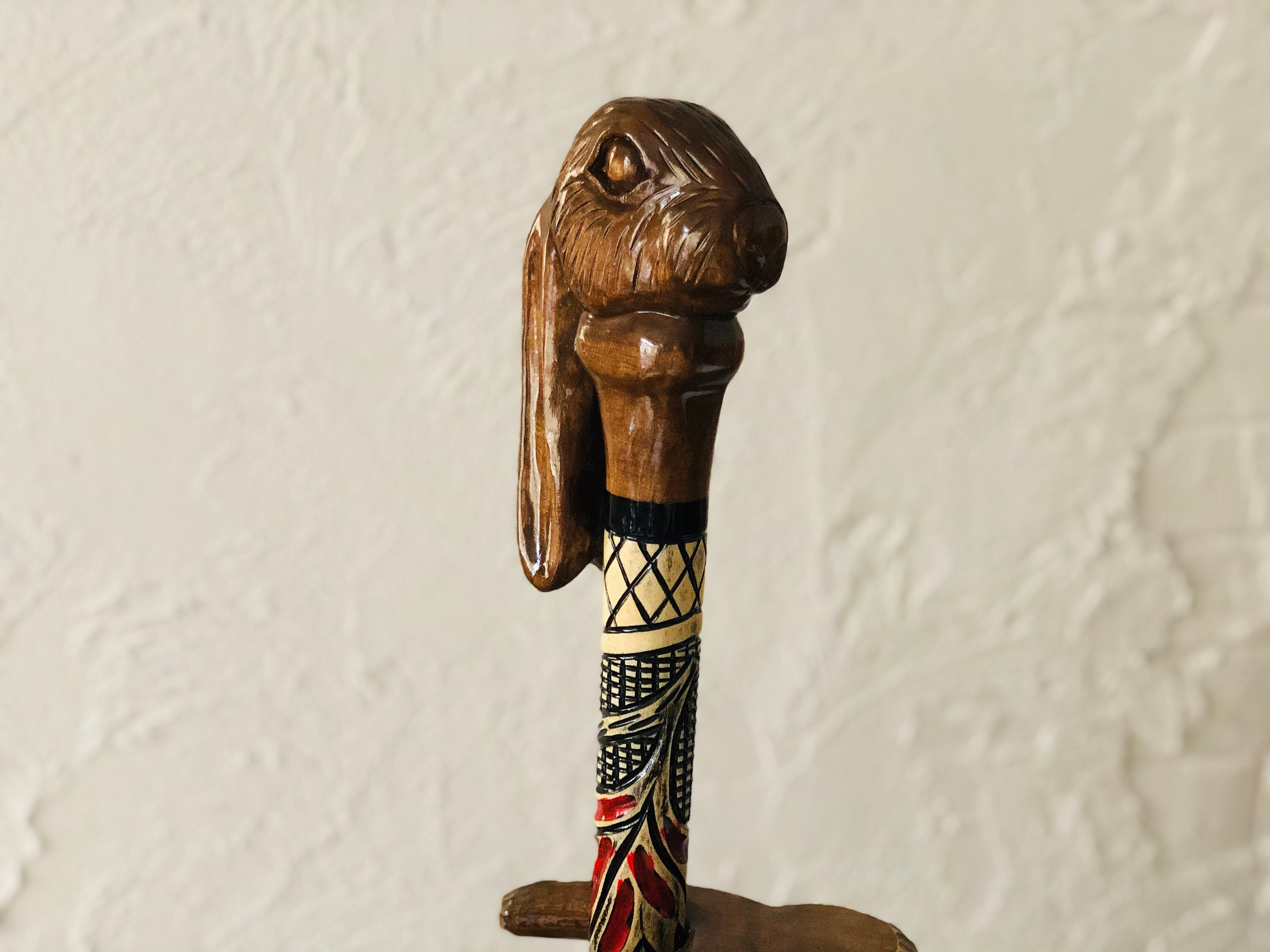 Wood Walking Cane Rabbit Handmade Walking Stick Victorian Cane | Etsy