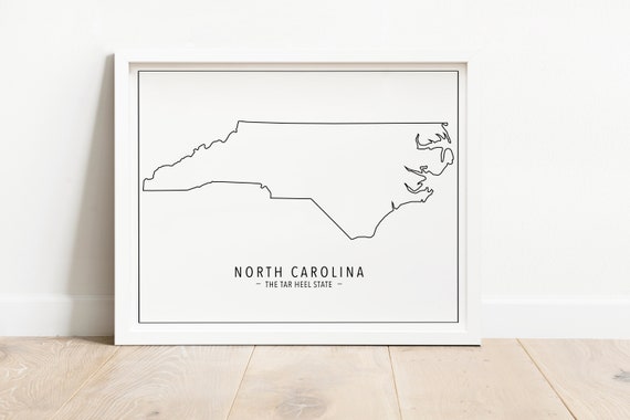North Carolina State Print Instant Download North Carolina - Etsy UK