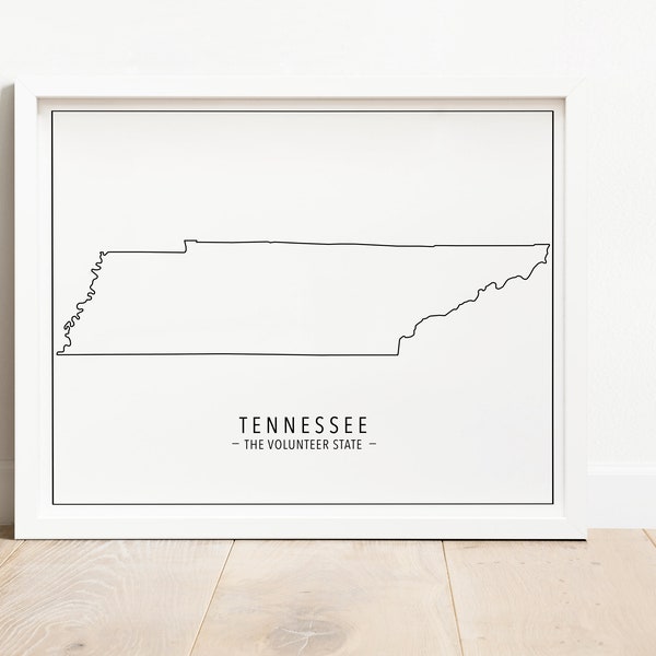 Tennessee Outline - Etsy