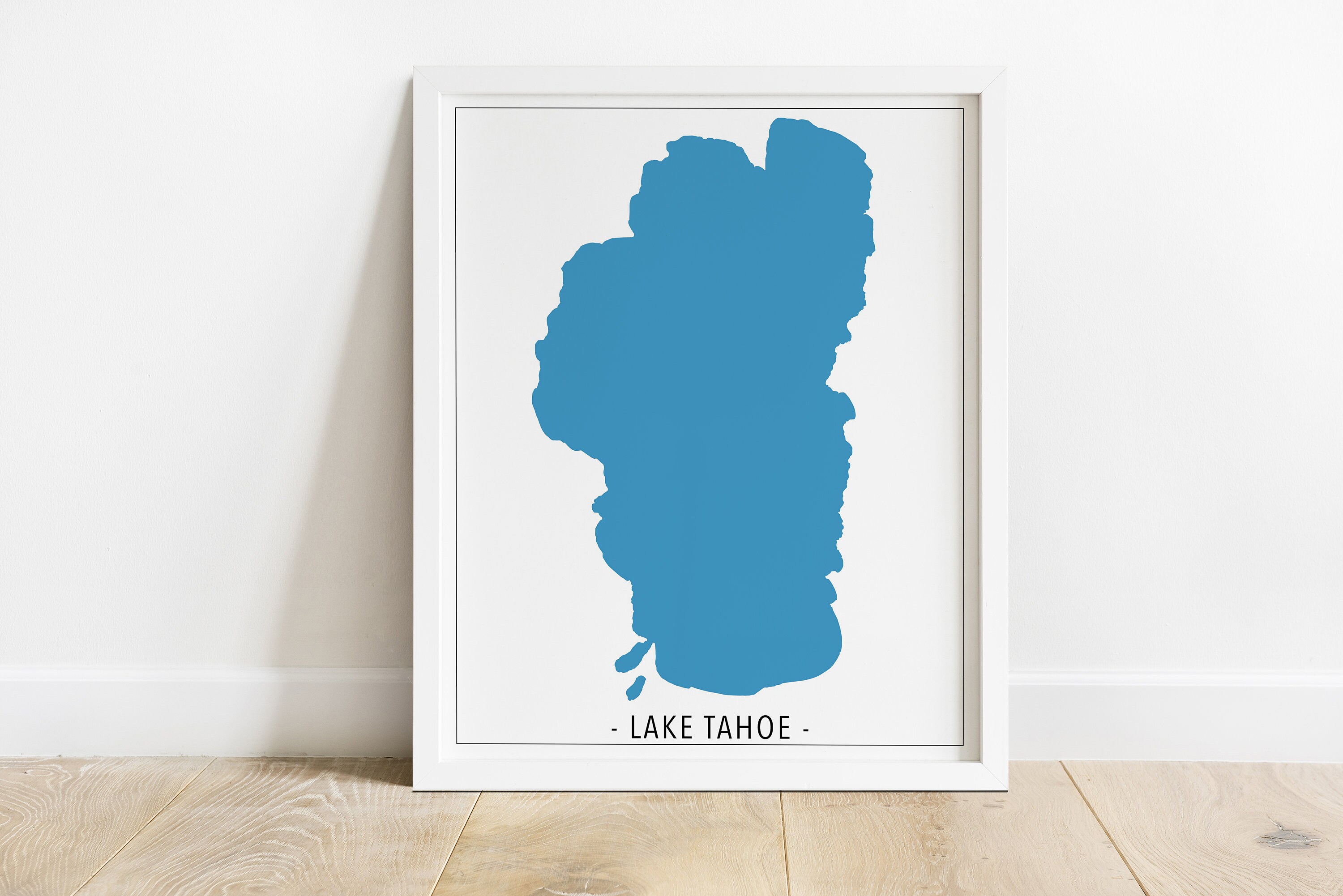 Lake Tahoe Print, Instant Download, Tahoe Outline, Tahoe Wall Art ...