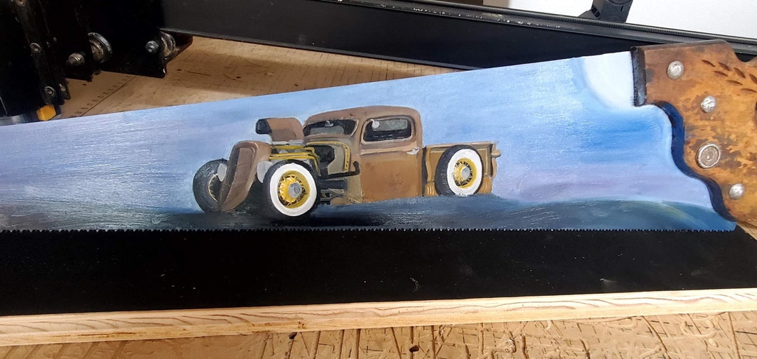 Custom Painted Vintage Saw - Etsy