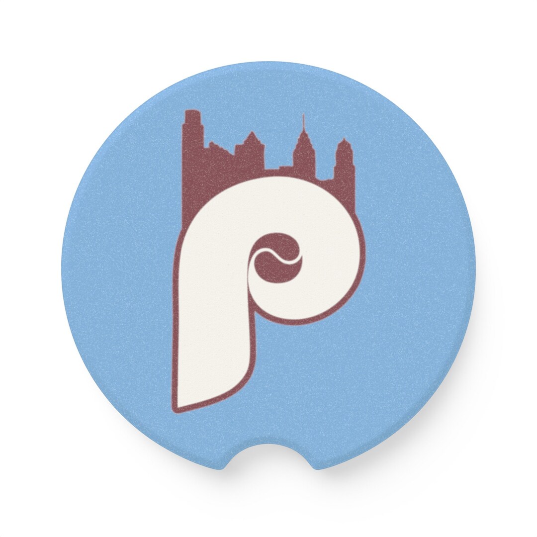 Old School Phillies Soapstone Car Coaster, Phillies, Throwback - Etsy