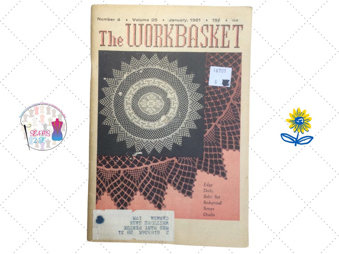 Workbasket Magazines 1961, Vintage Magazines Set of 7, Collectible ...