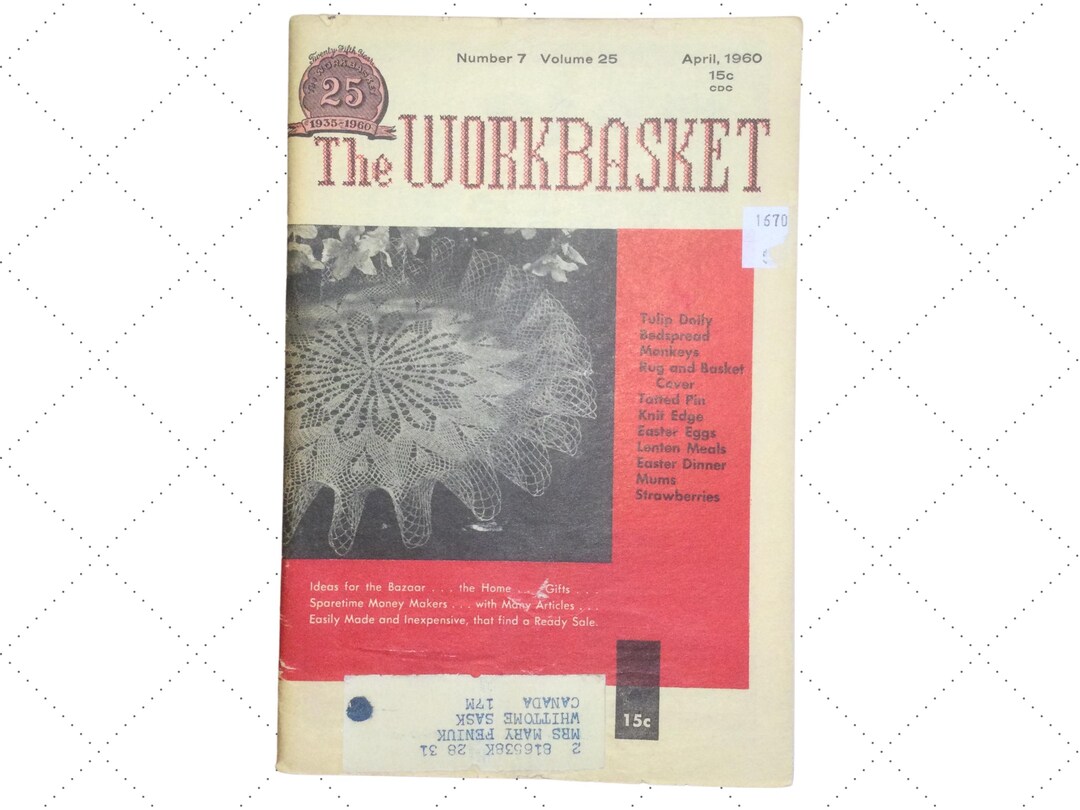 Work Basket Magazines 1960, Vintage Magazines Set of 6, Womens ...