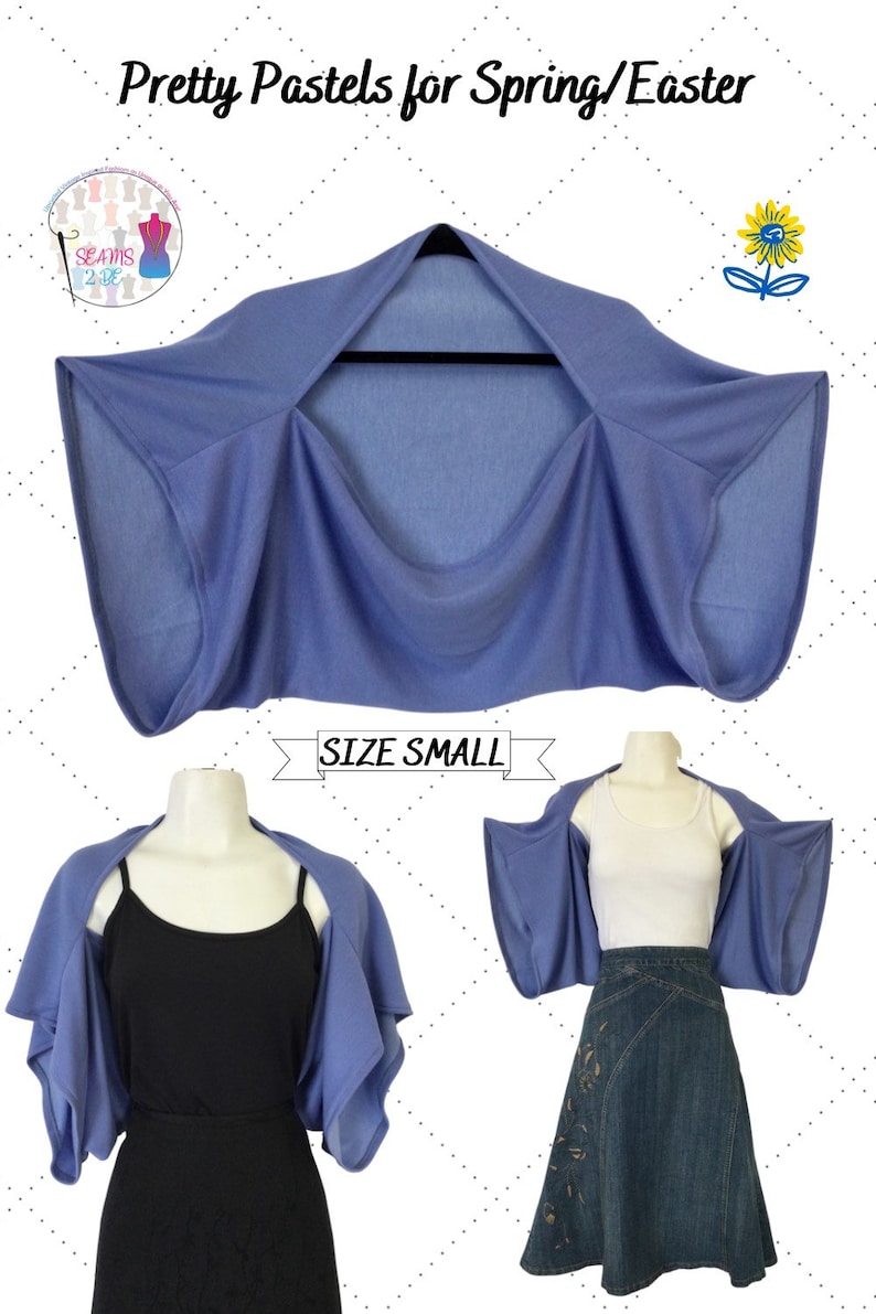 Shrug, Soft Lightweight Stretch Knit Tube Shrug, Lavender Shrug, OOAK ...