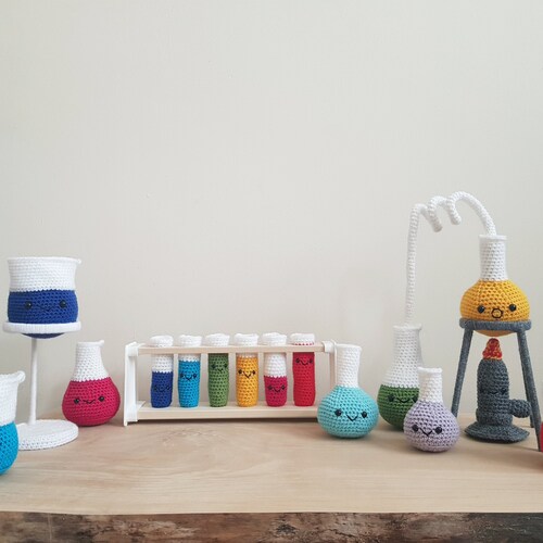Bunsen Burner Crochet Chemistry Set Handmade Crochet Gift - Etsy
