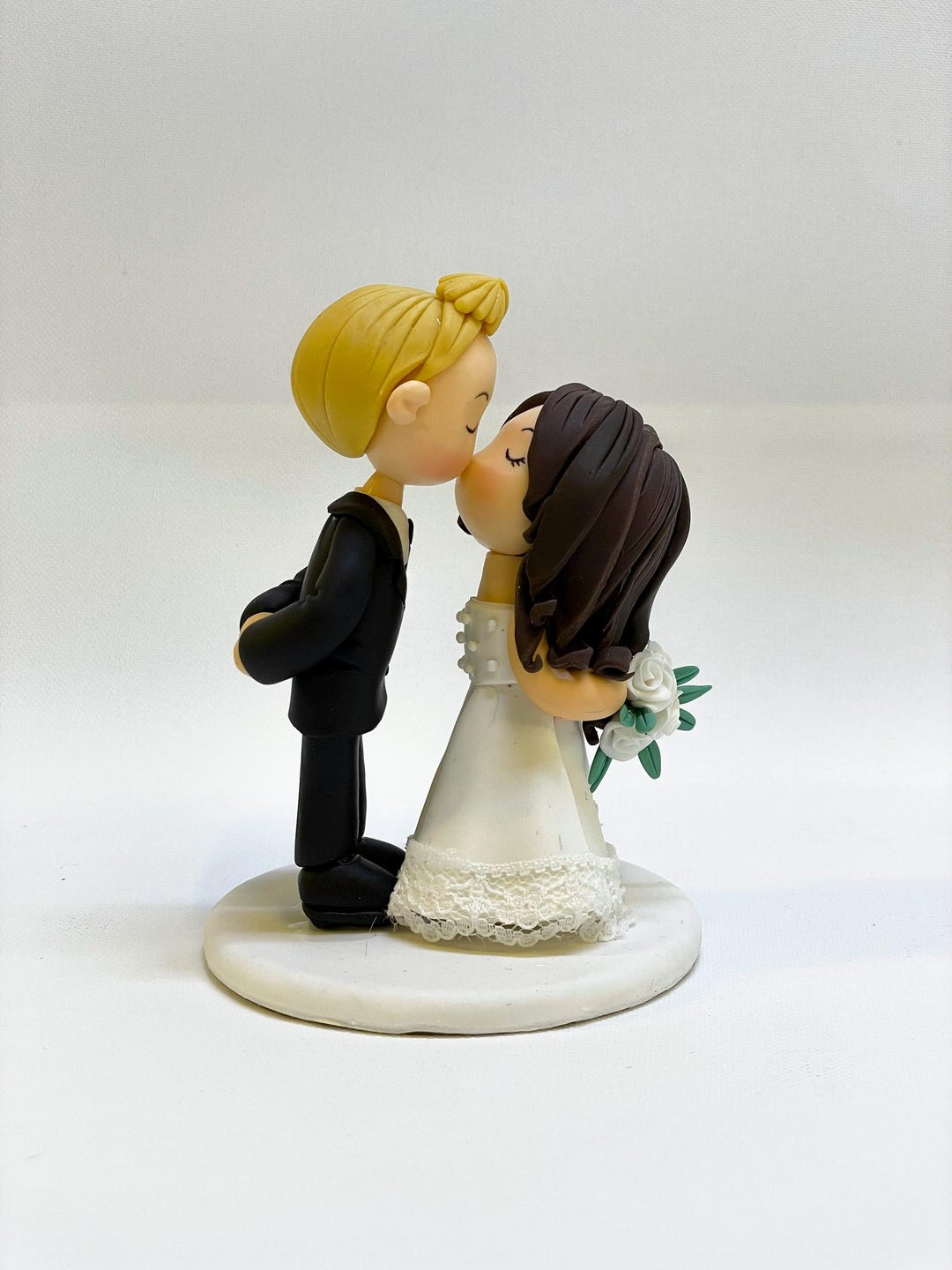 Limited Mini Wedding Cake Topper, Classic Wedding Cake Topper, Dark ...