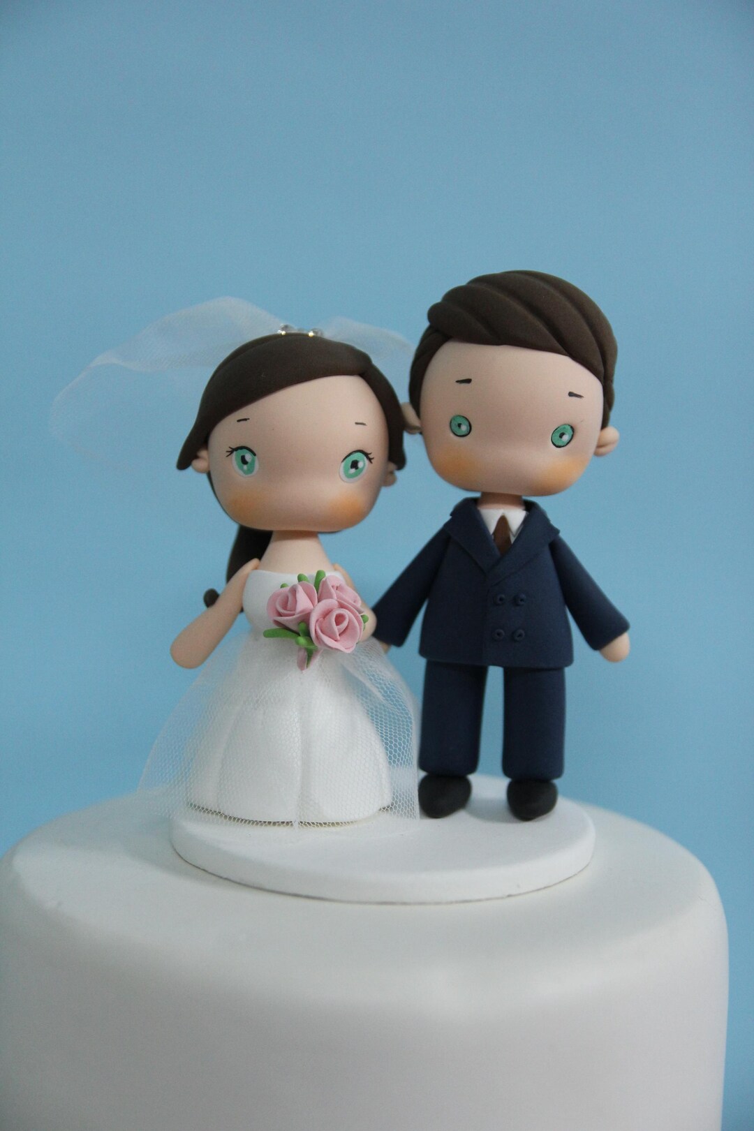 Traditional Wedding Cake Topper, Custom Handcrafted Wedding Cake Topper ...