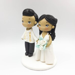 Filipino Wedding Cake Topper, Barong Wedding Cake Topper, Small Wedding ...
