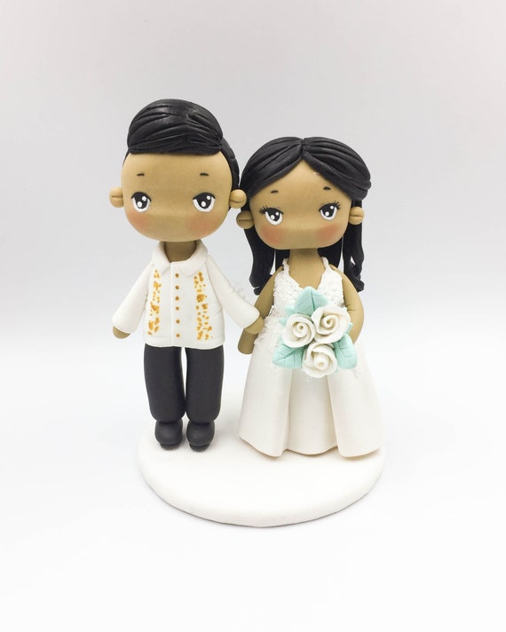 Filipino Wedding Cake Topper Barong Wedding Cake Topper - Etsy