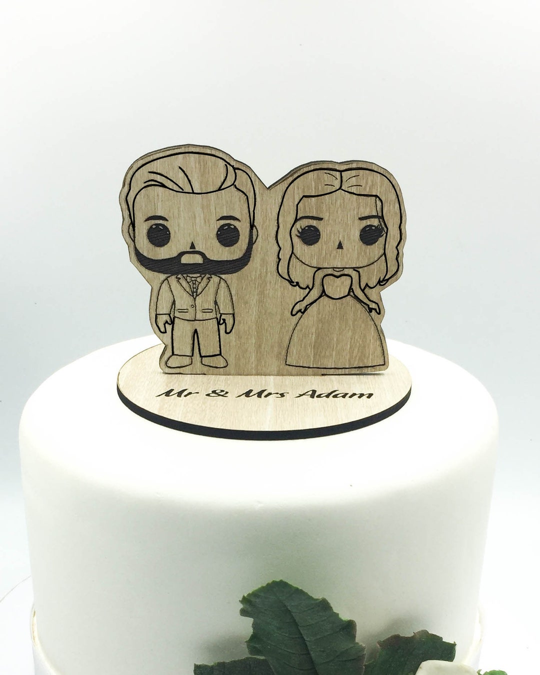Custom Funko Pop Wedding Cake Topper, Custom Wooden Cutout Wedding Cake ...