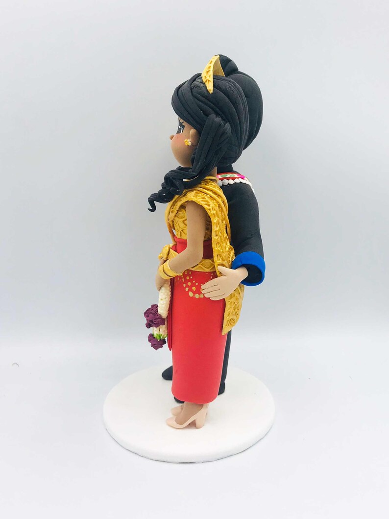 Hmong Wedding Cake Topper, Khmer Wedding Topper, Ethnic Wedding Clay ...