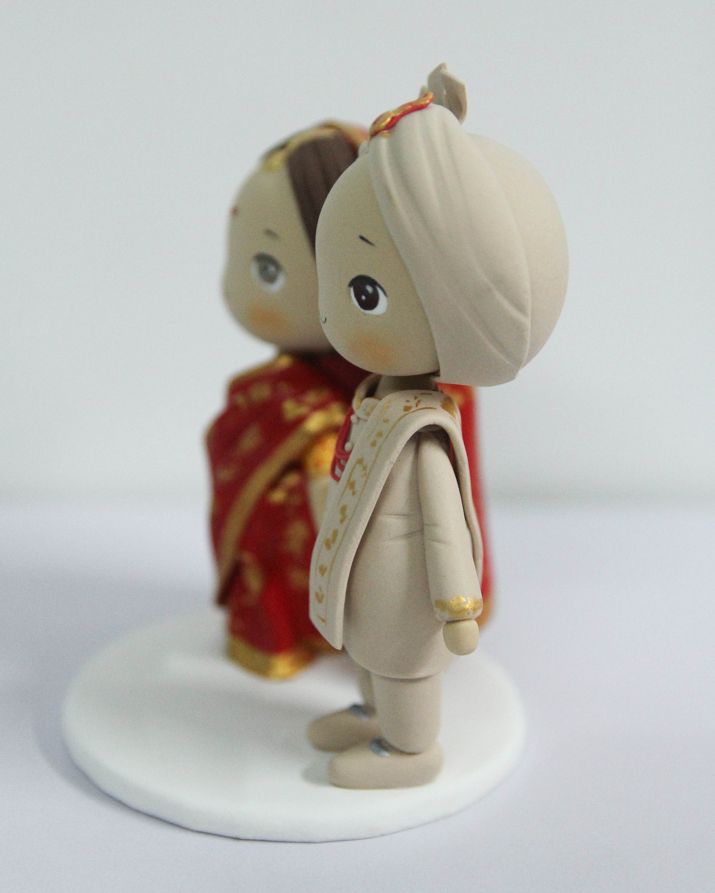 Indian Wedding Cake Topper, Traditional Hindu Wedding Couple, Saree ...