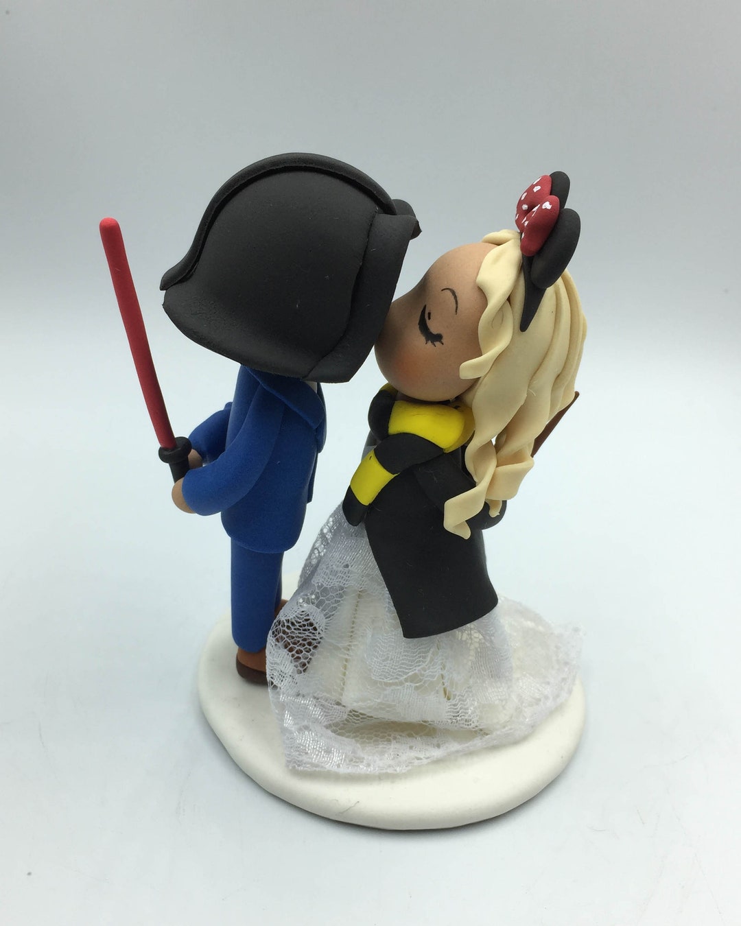 Custom Kissing Wedding Cake Topper, Movie Inspire Wedding Cake Topper ...