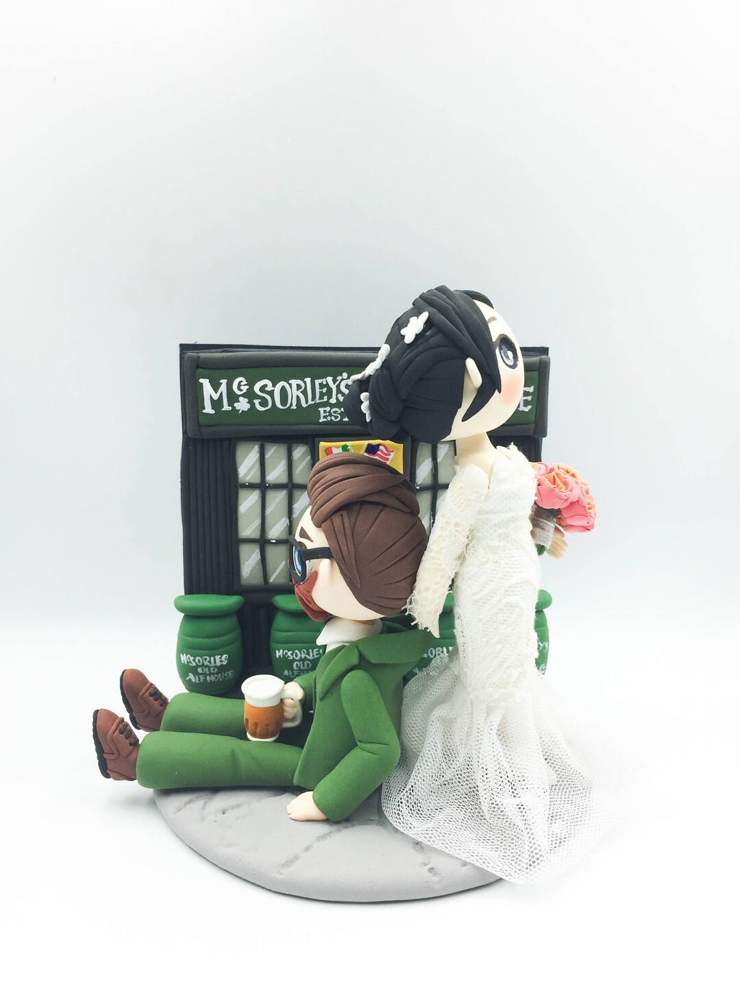 Bride Drag Groom Wedding Cake Topper, Mc Sorley's Old Ale House Wedding ...