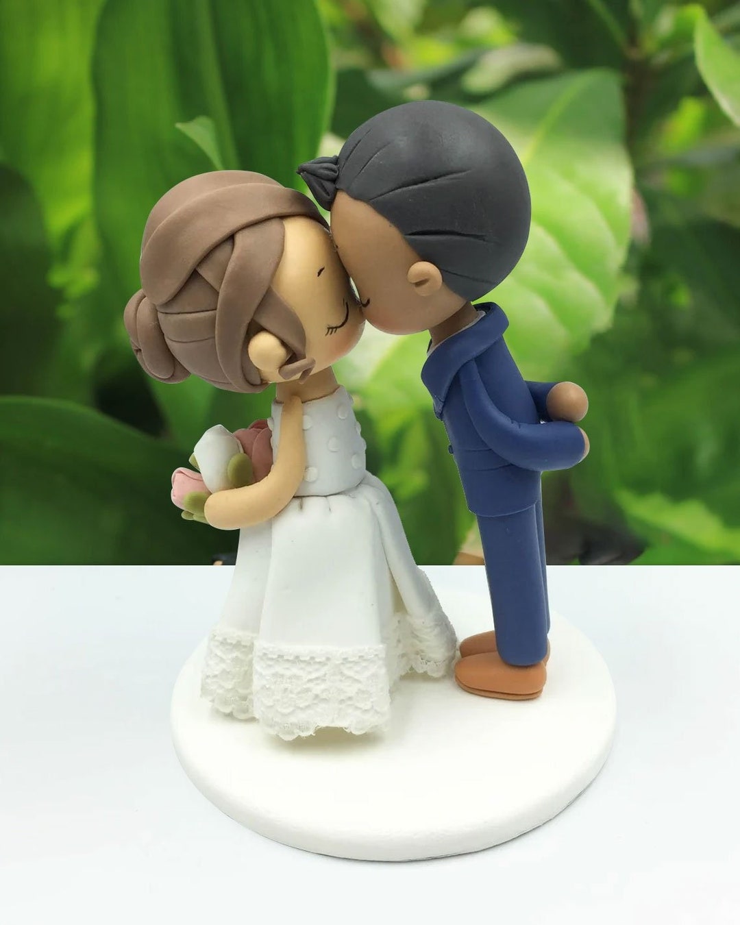 Kissing Wedding Cake Topper, Traditional Wedding Cake Topper, Custom ...