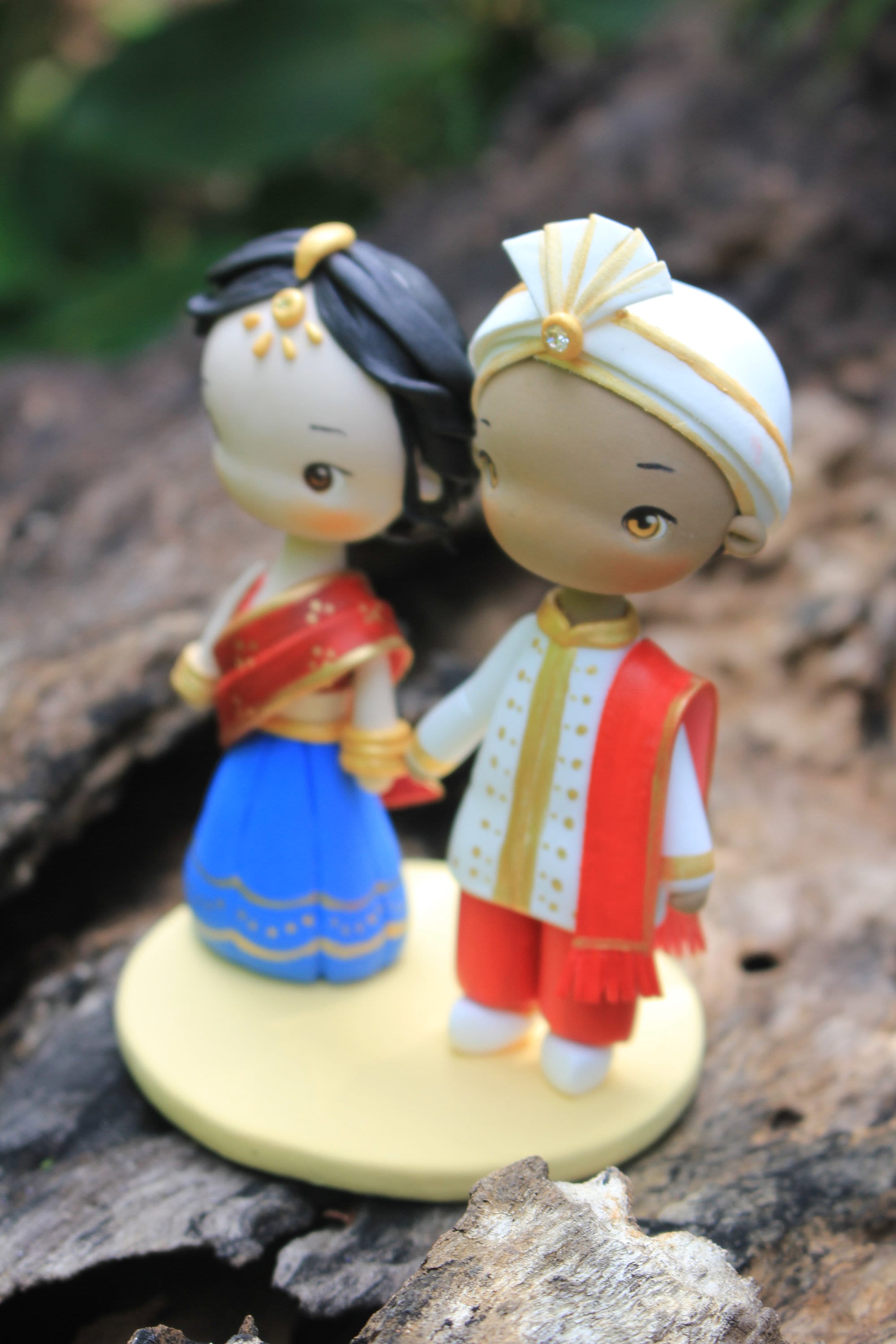 Indian Wedding Cake Topper Traditional Wedding Topper Bride - Etsy