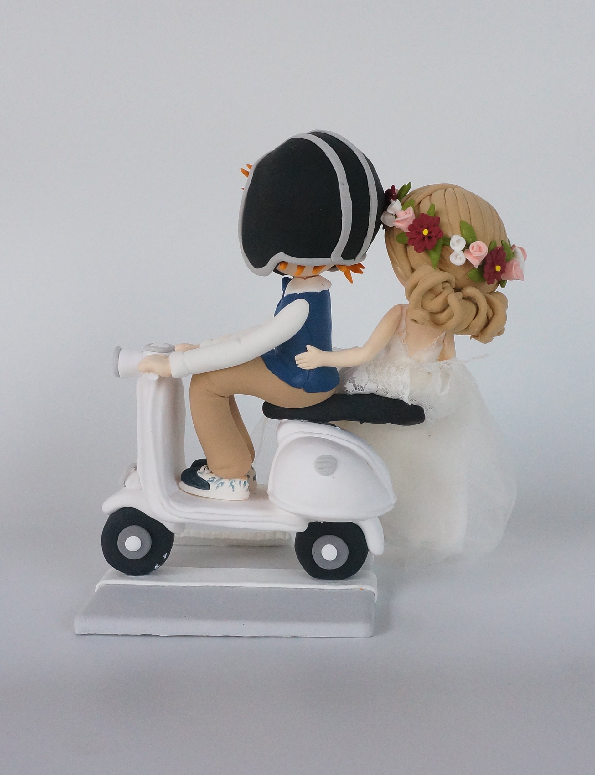Vespa Wedding Cake Topper Scooter Wedding Topper - Etsy