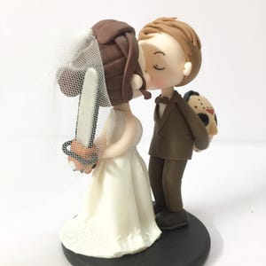 Halloween Wedding Cake Topper, Horror Movie Wedding Theme, Kissing ...