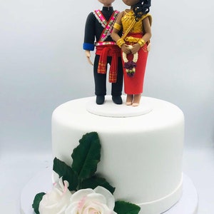 Hmong Wedding Cake Topper, Khmer Wedding Topper, Ethnic Wedding Clay ...