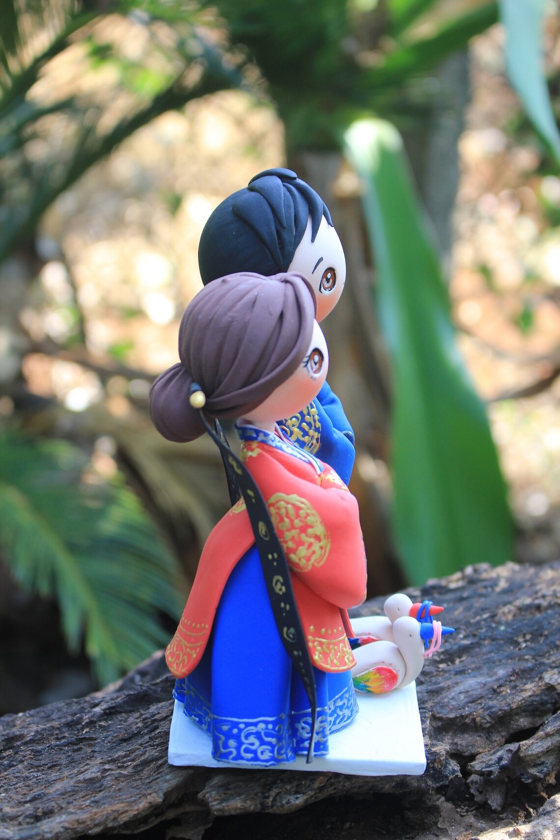 Wedding Cake Topper Royal Korean Wedding Cake Topper Hanbok - Etsy