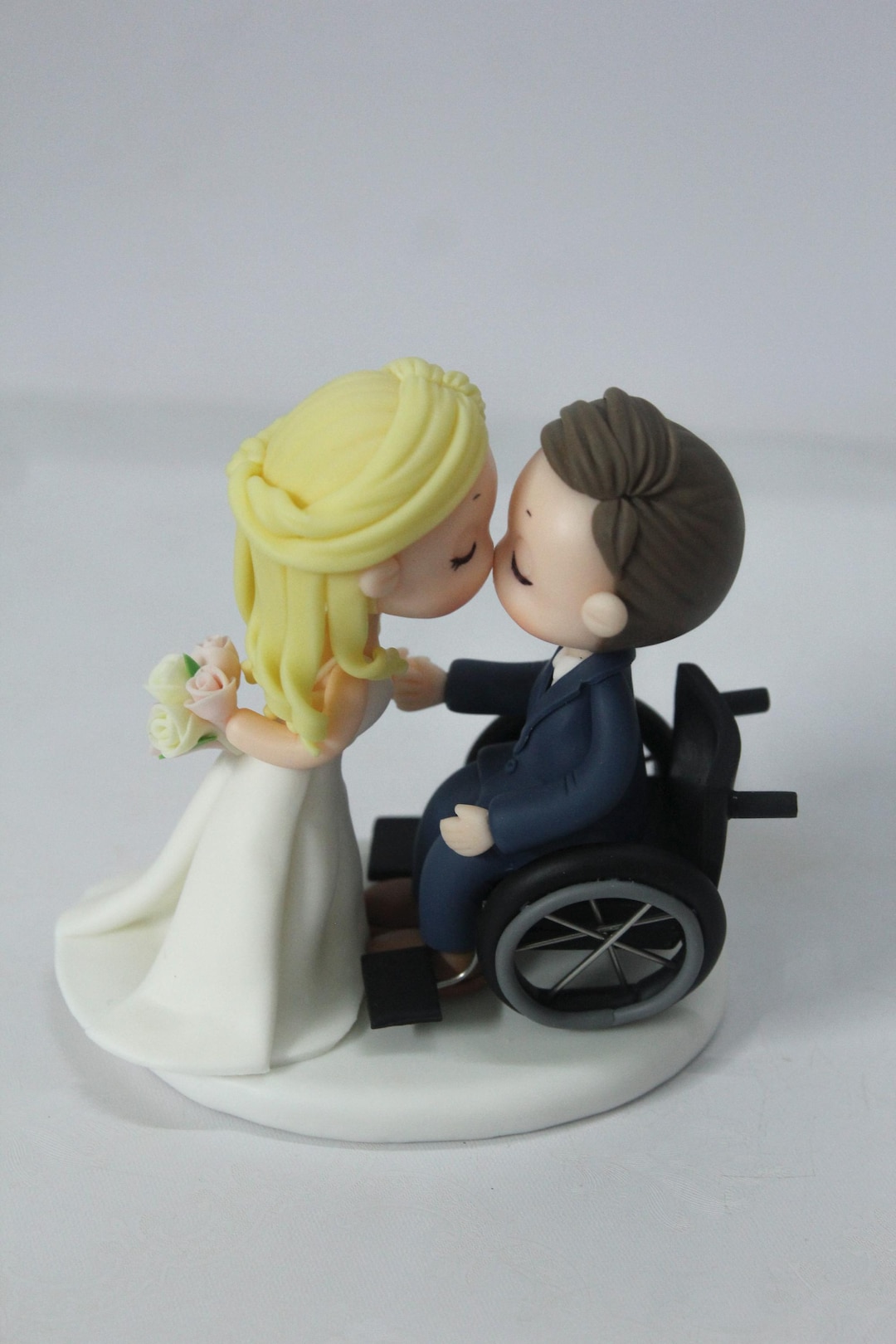 Wheelchair Wedding Cake Topper, Inclusive Bride & Groom Cake Topper ...