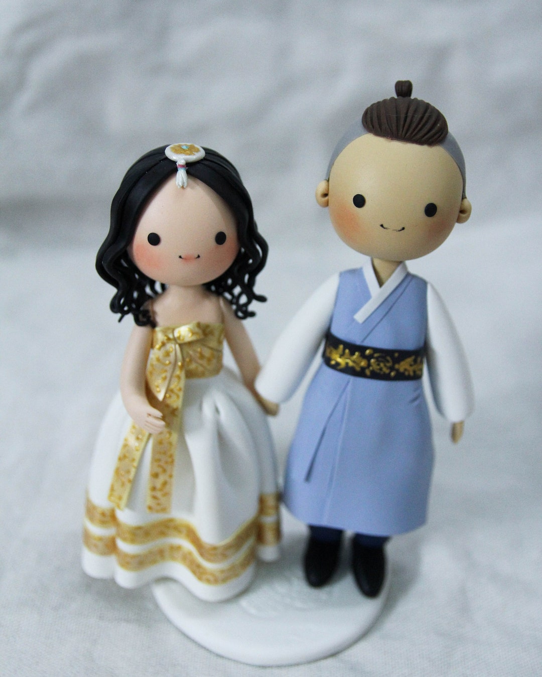 Hanbok Wedding Cake Topper, Korea Wedding Cake Topper, Korean Bride ...