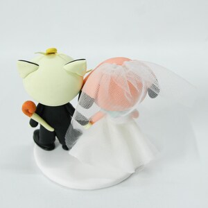 Pokemon Wedding Cake Topper, Snubbull and Meowth Wedding Cake Topper ...