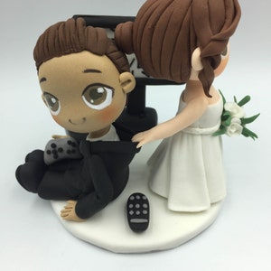 Gamer Funny Wedding Cake Topper, Video Game Addict Rehearsal Topper ...