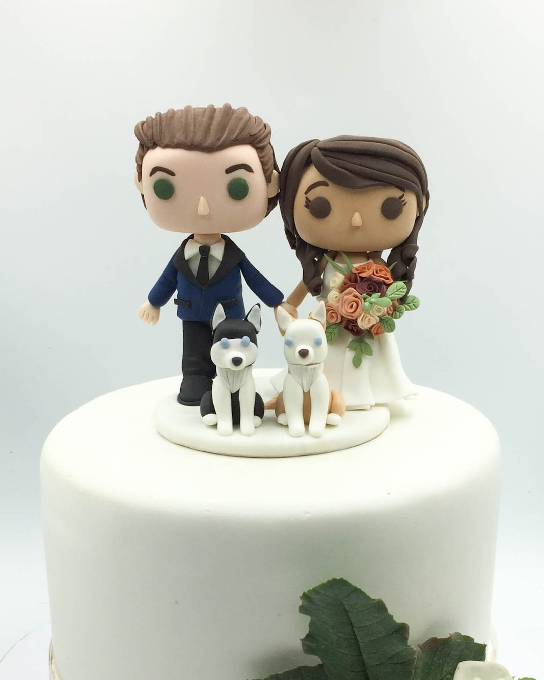 Mini FUNKO POP Wedding Cake Topper, Custom Funko Pop Bride & Groom With ...