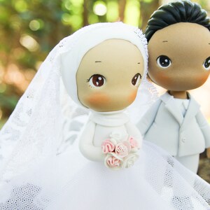 Muslim Wedding Cake Topper, Hijab Wedding Cake Topper, Islamic Wedding ...
