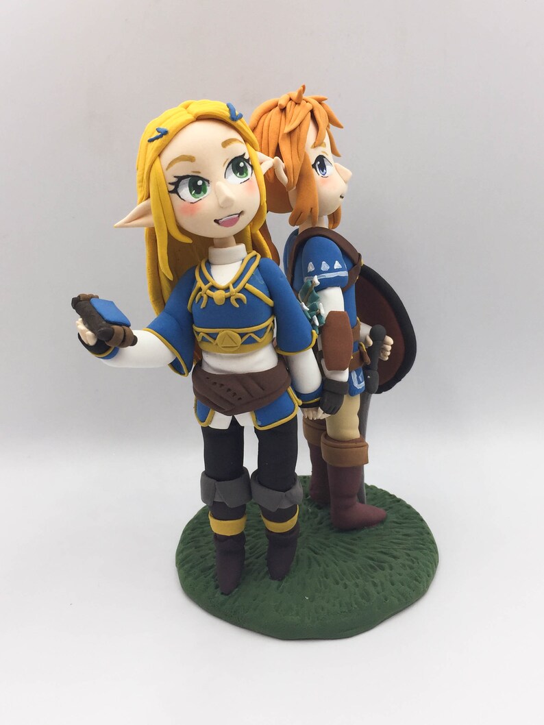 Geek Wedding Cake Topper Game Commission Figurine Gamer | Etsy