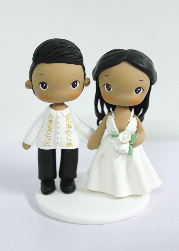 Philippine Wedding Cake Topper Barong Wedding Cake Topper - Etsy