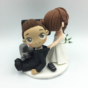 Gamer Funny Wedding Cake Topper, Video Game Addict Rehearsal Topper ...