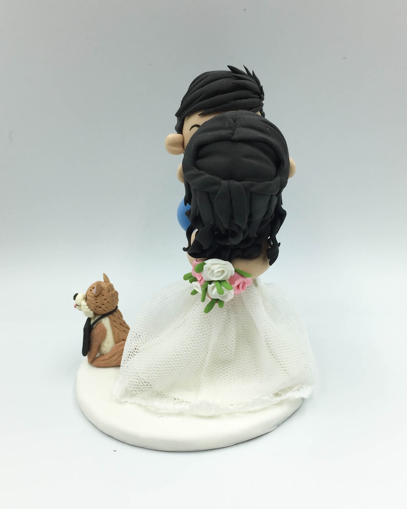 Custom Wedding Cake Topper With Dog With i Do Too - Etsy