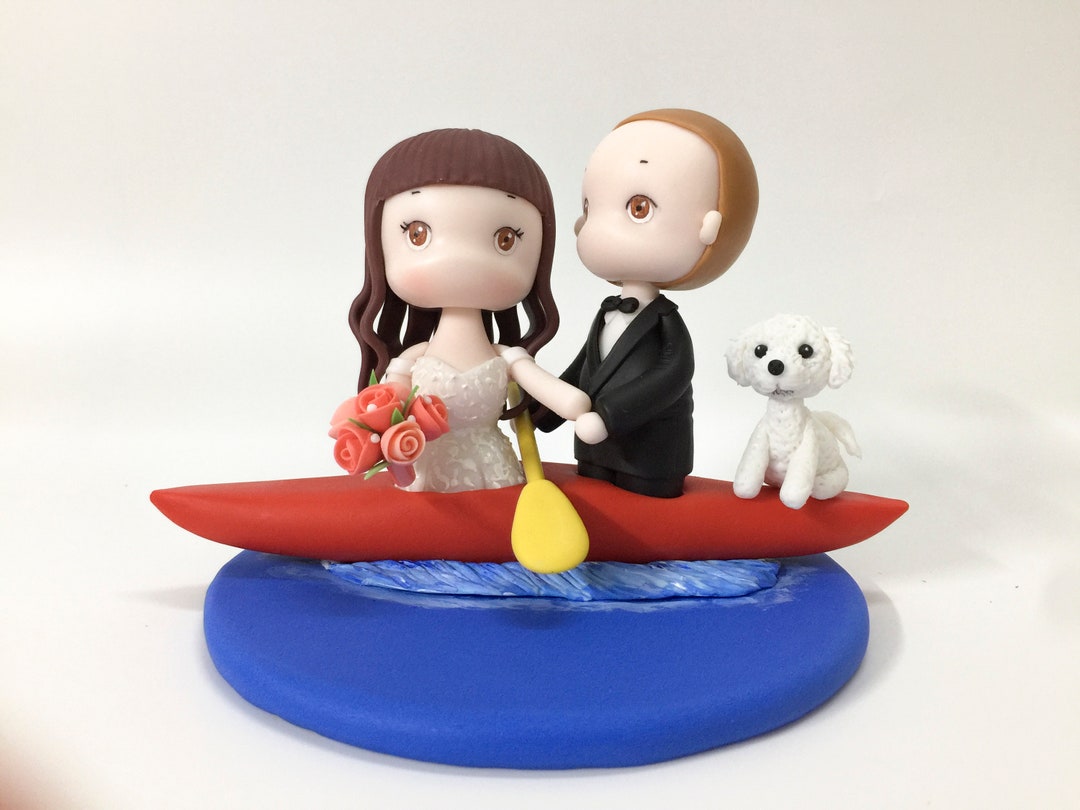 Kayak Wedding Cake Topper, Canoe Wedding Cake Topper, Boat Wedding Cake ...