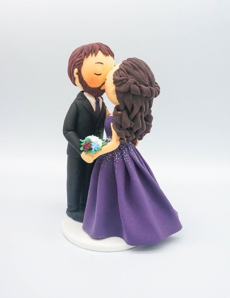 Wedding Cake Topper Purple Wedding Violet Wedding Theme - Etsy