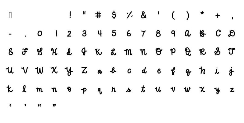 Fat Cursive Font - Etsy