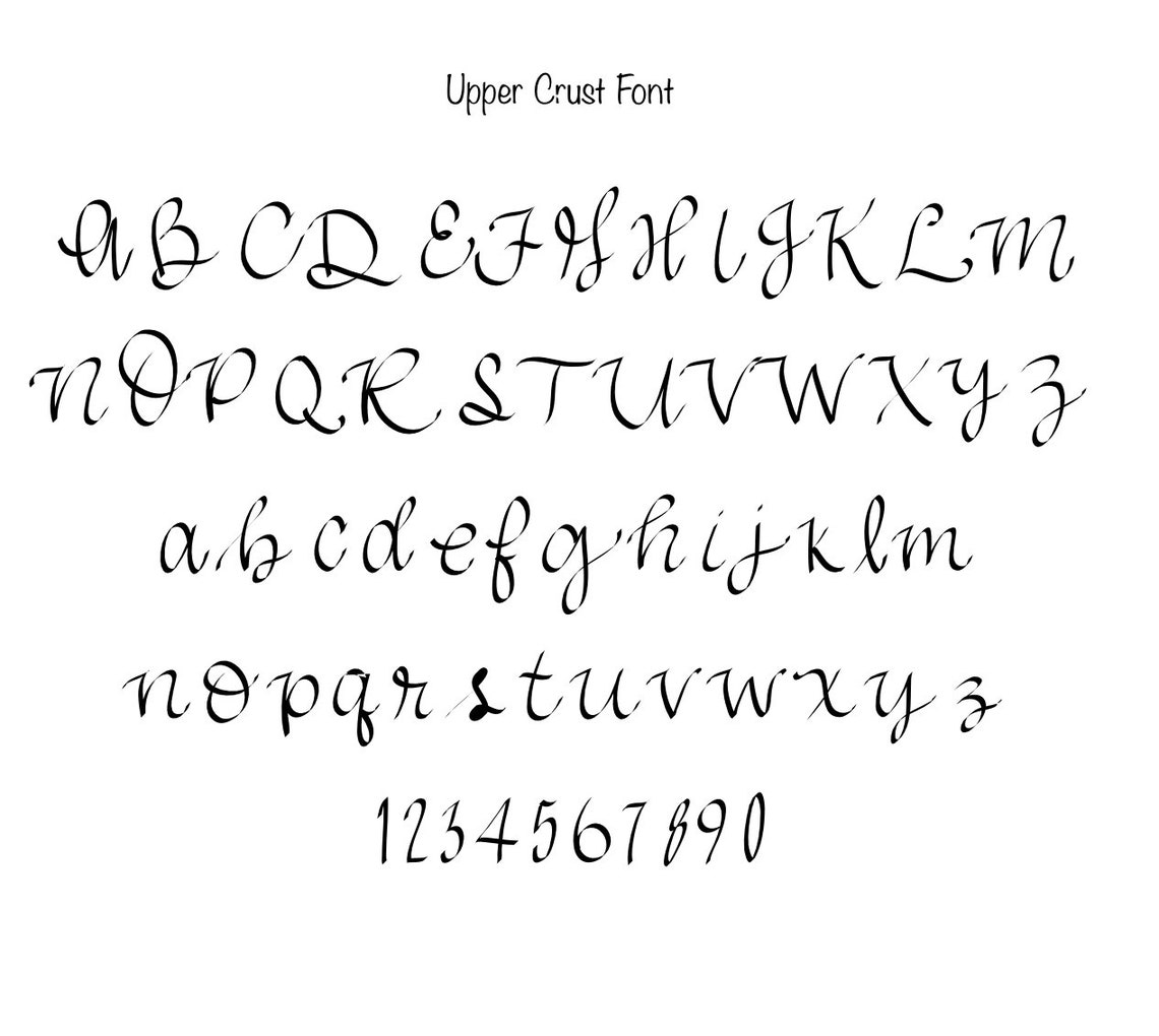Upper Crust Font - Etsy