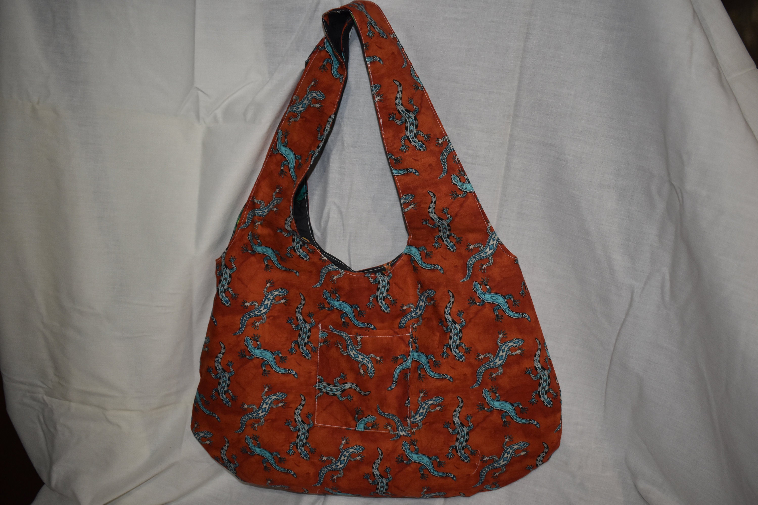 Lizard and Gecko Reversible Shoulder Purse - Etsy UK
