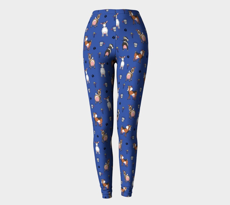 Cute Goat Leggings Blue - Etsy