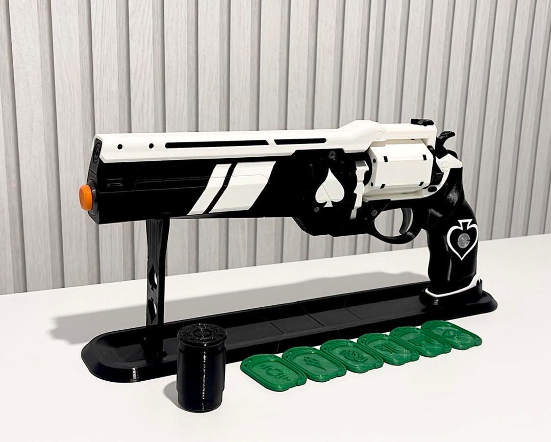 Ace of Spades Hand Cannon Moving Parts Free Gambit Coins Unofficial 3D ...