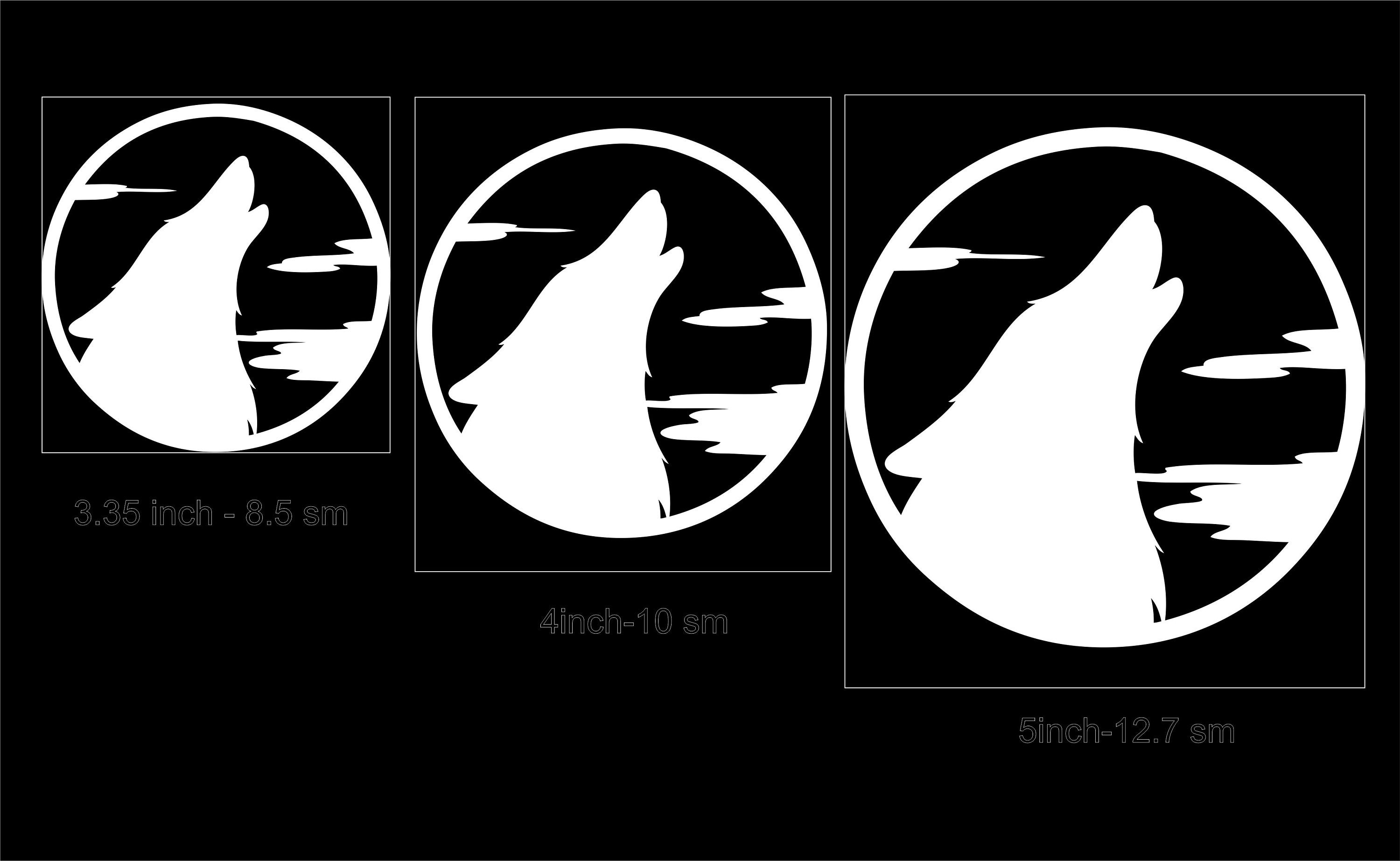 Decal Wolf Car Decal Wolf Decal Wolf Sticker wolf Wolf Decal - Etsy