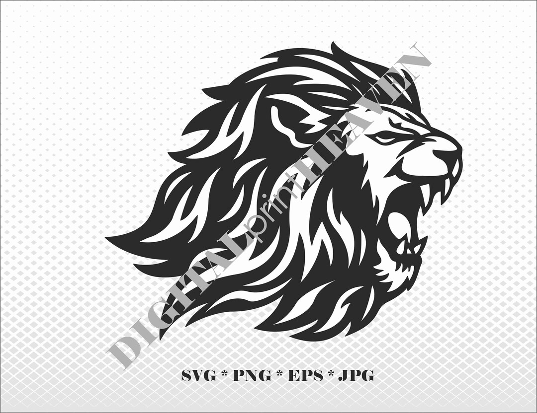 León Svg Diseño Cortado Svg Eps Png Cricut Silueta Digital - Etsy México