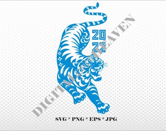 Year of the Tiger Svg | Etsy