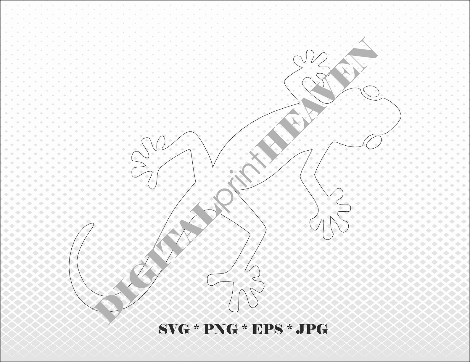 Gecko Gecko Silhouette svg Png Jpg Eps - Etsy