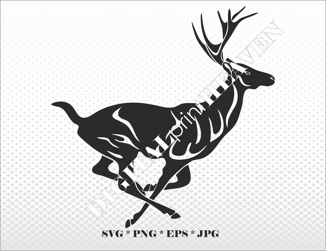 Cut Stag Svg Deer Design Cut Svg Eps Png Cricut Silhouette Digital - Etsy