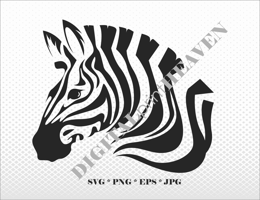 Zebra Cut Svg Design Cut Svg Eps Png Cricut Silhouette Digital - Etsy