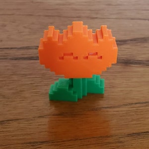 3D Printed 8 Bit Mario Flower Power Up! - Etsy