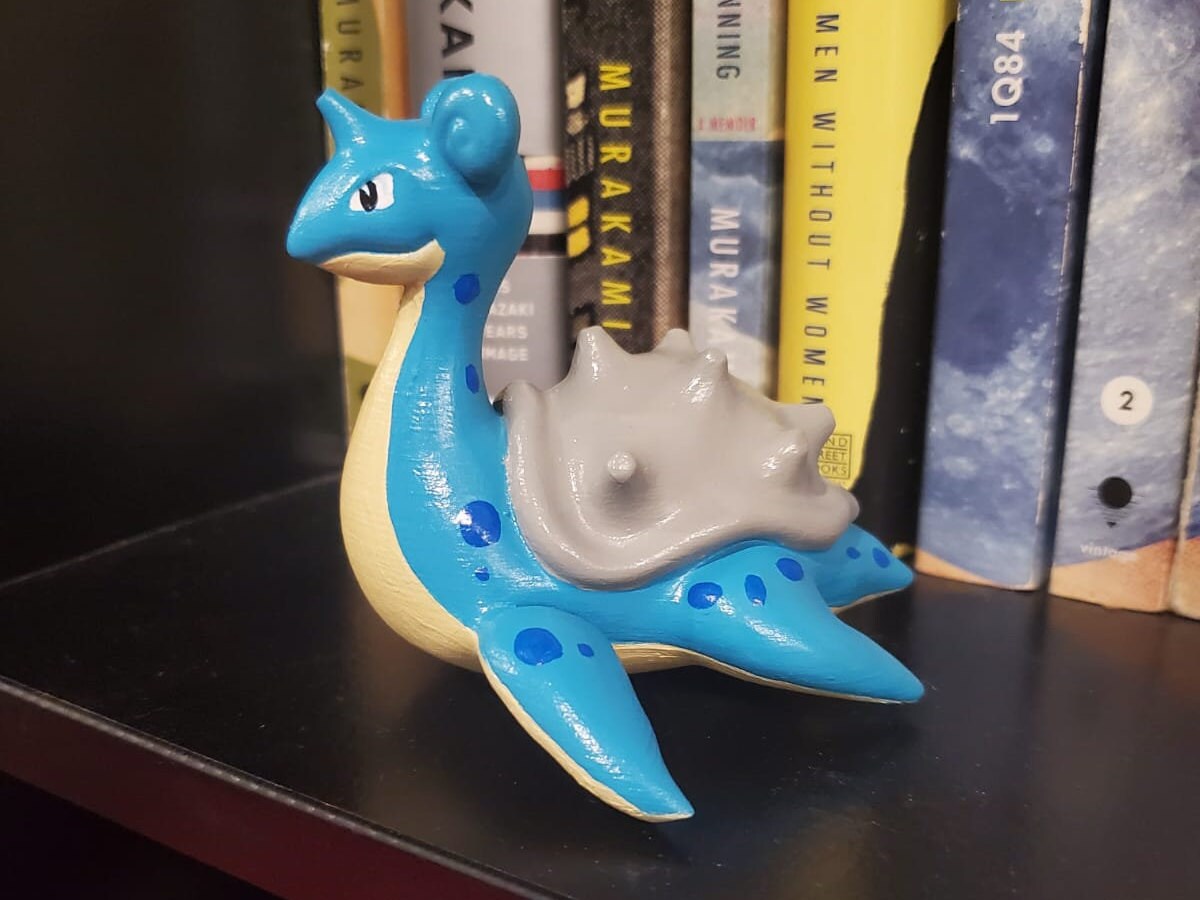 3D Printed Handpainted Lapras | Etsy